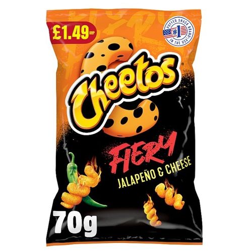 Cheetos Fiery Jalapeno & Cheese PM (12 x 70g) – AmerikaanseGroothandel